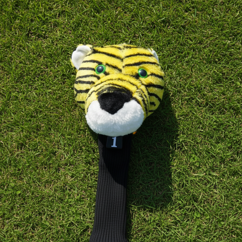 Tiger Golf Club Head Cover | Novelty Animal Driver Cover - Golf Gift Box
